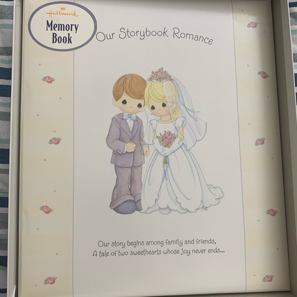 Other | Vintage Hallmark Precious Moments Wedding Memory Guest Book ...